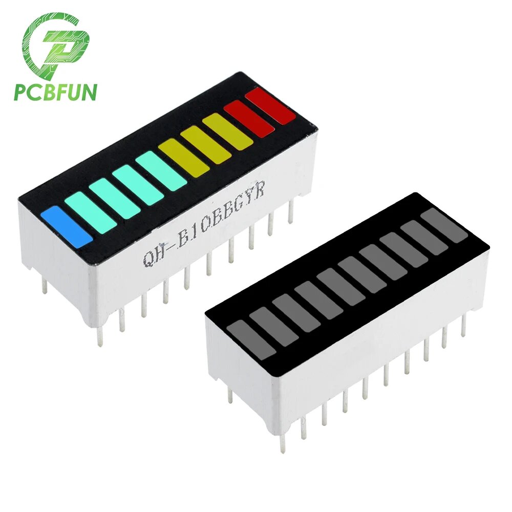 Светодиодный модуль гистограммы pcbfun 10 Segment Bargraph Light, 2 шт.