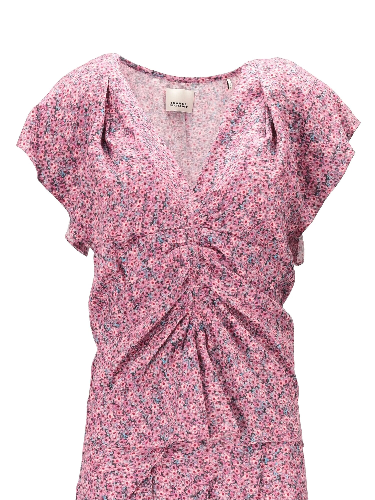 Топ Isabel Marant Floral-print ruched top, размер 36 — фото 1