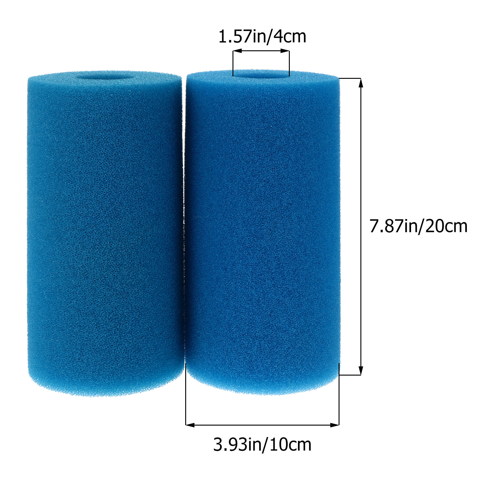2pcs Фильтр Для Бассейна Перезагружаемый Очиститель Бассейна 20.00X10.00X10.00Cm