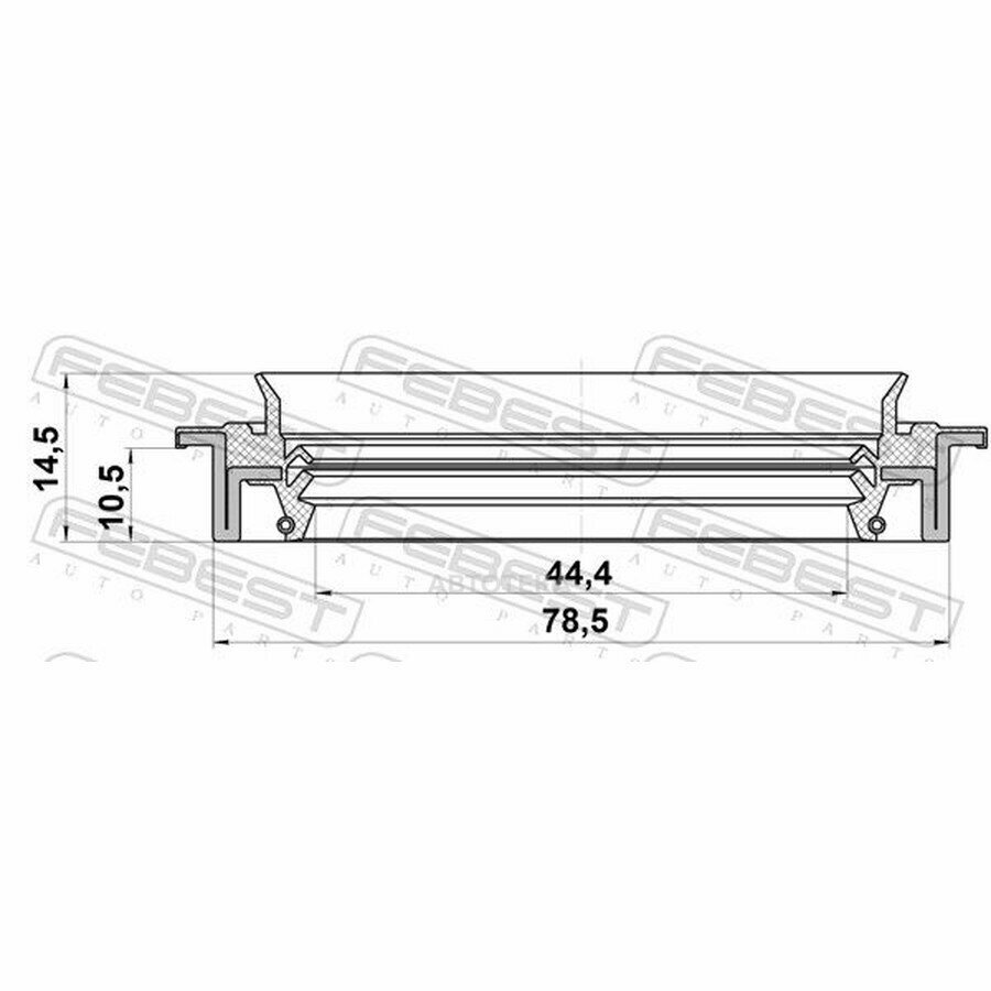 Сальник привода FORD TRANSIT TTG 14- FEBEST 95JDS46781114R