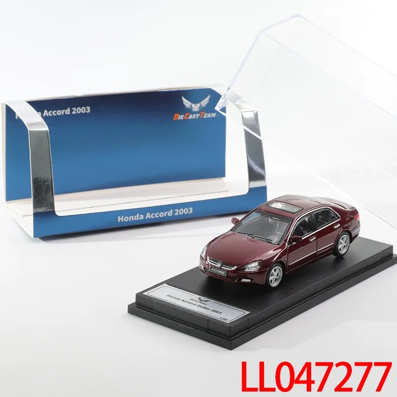 WELLY 1:64 Accord Generation 7 модель автомобиля из сплавов red-277