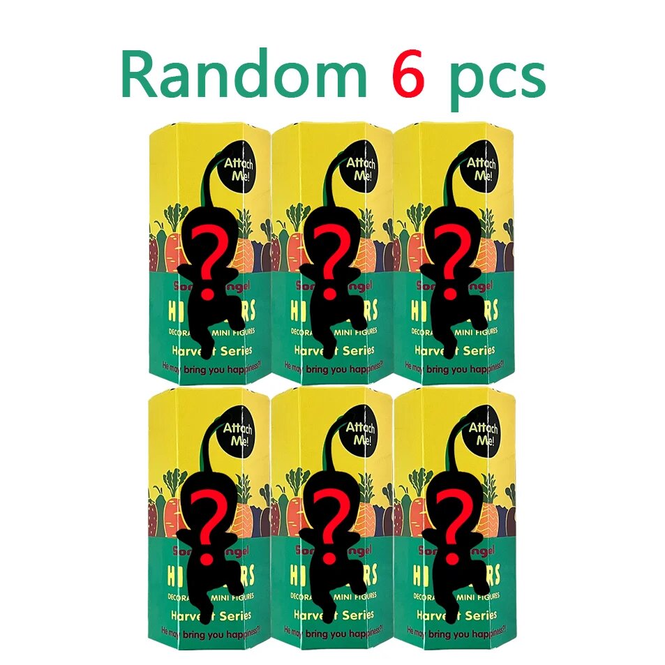Мини-фигурка Bandai из серии «Фрукты И Животные» в слепой коробке Random 6pcs