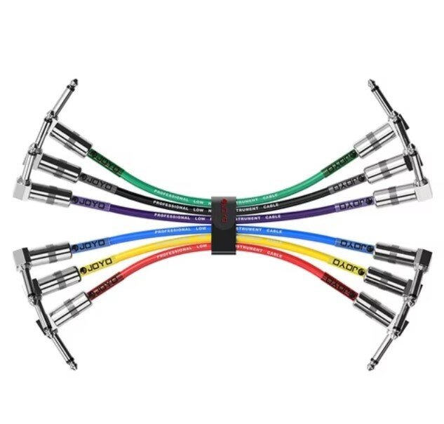 Кабель инструментальный патч, 6шт, 10см, Joyo CM-11