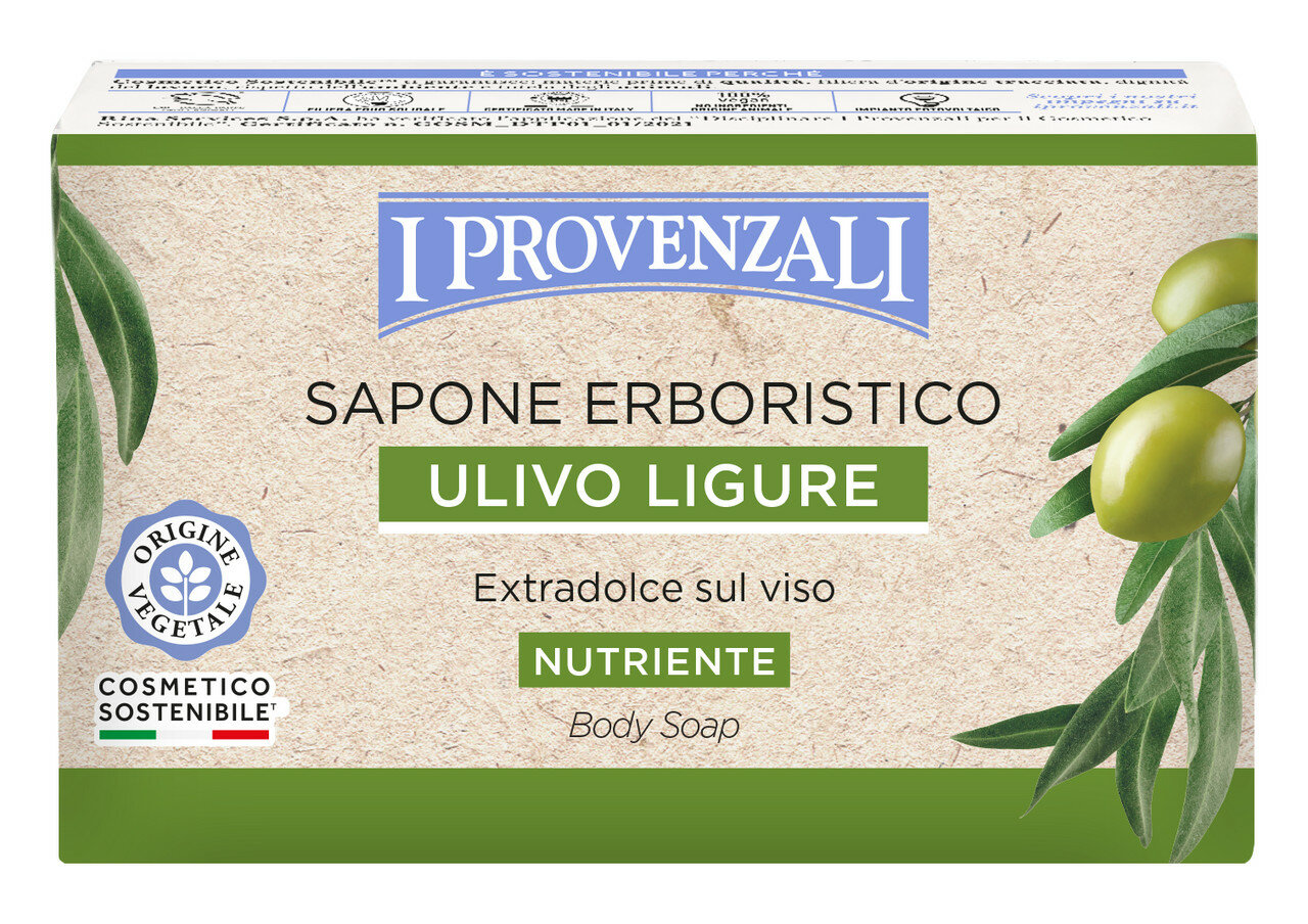 Мыло I Provenzali растительное Лигурийская олива, 150г (2 шт)