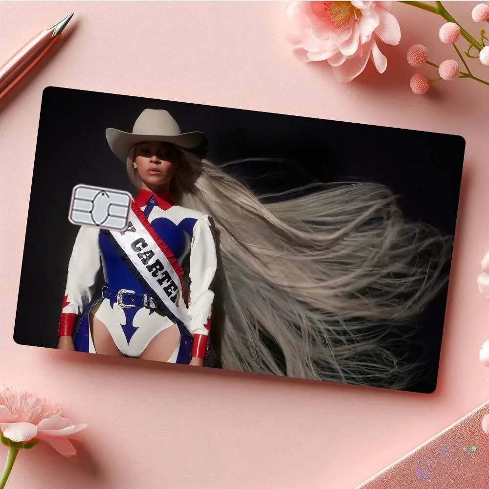Beyonce Бейонсе Наклейки на банковские карты, тонкая гибкая защитная набор
