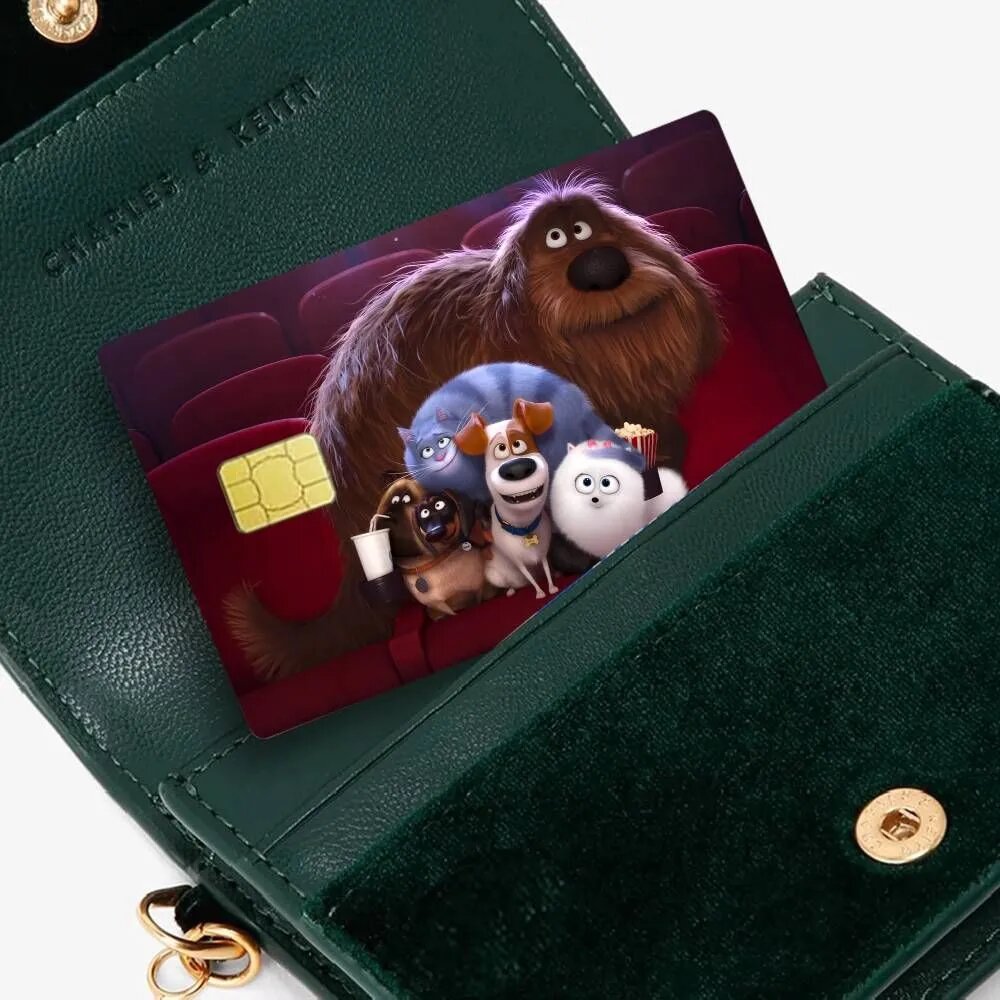 Тайная жизнь домашних животных THE SECRET LIFE OF PETS Наклейки на банковские карты, матовая противоскользящая набор