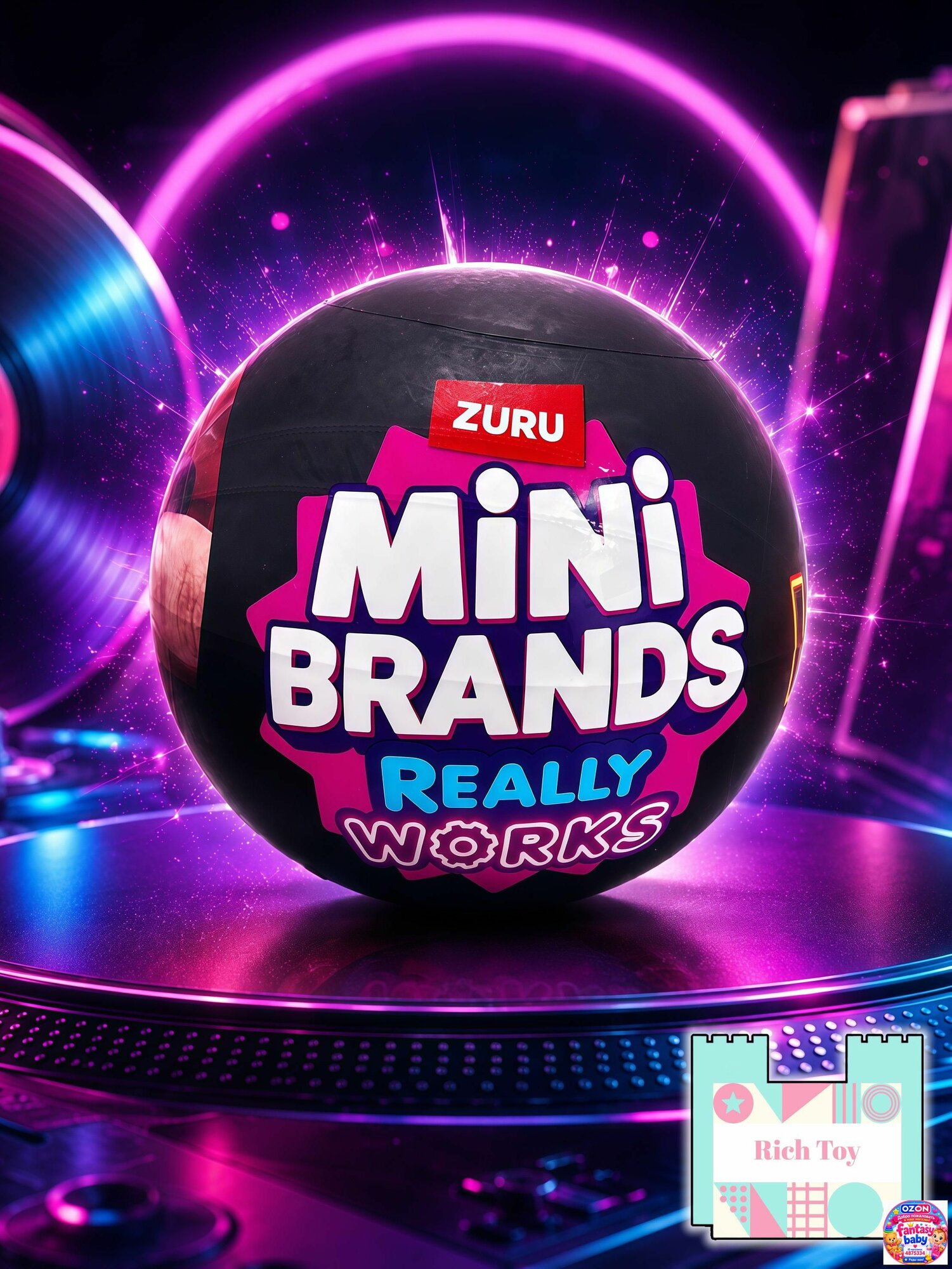 ZURU Mini Brands Create Disney Snow Globes шар-сюрприз, мини снежный шар Дисней, коллекционная игрушка