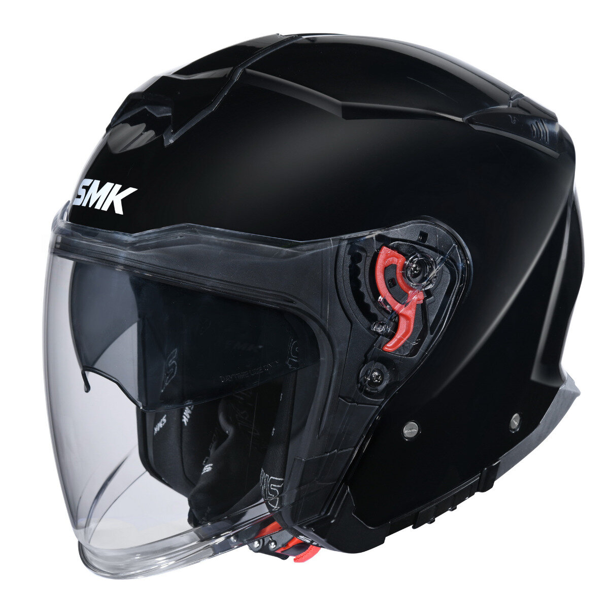 SMK Мотошлем GTJ, цвет Черный Black GL200, Размер S