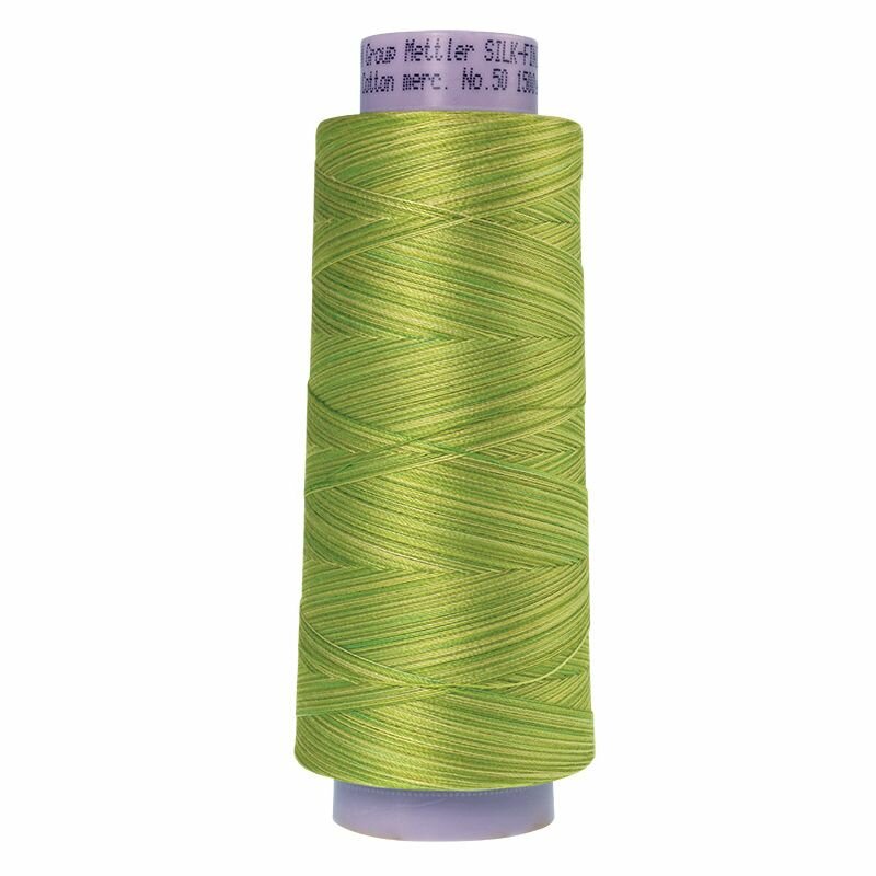 Нить для машинного квилтинга METTLER "Silk Finish", Multi Cotton 50, 1372 м, цвет 9817, Little Spouts