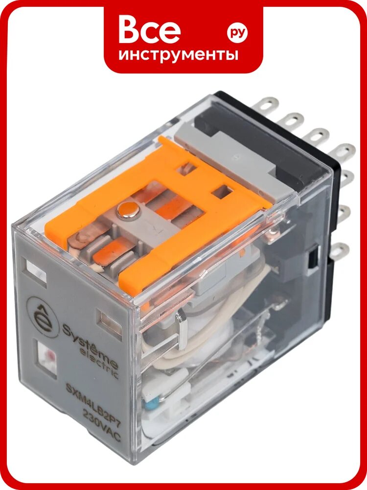 Реле Systeme Electric 3A 4CO 230VAC LED SXM4LB2P7