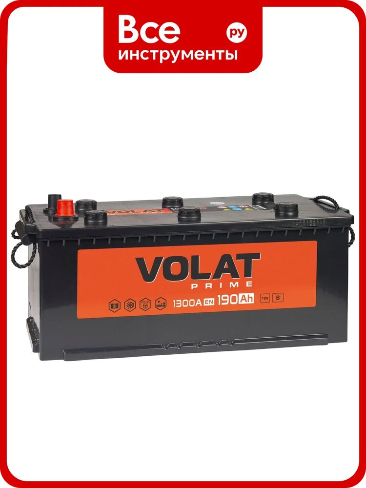Аккумуляторная батарея VOLAT Prime Professional, 190 А·ч, L+, борт VST1903F