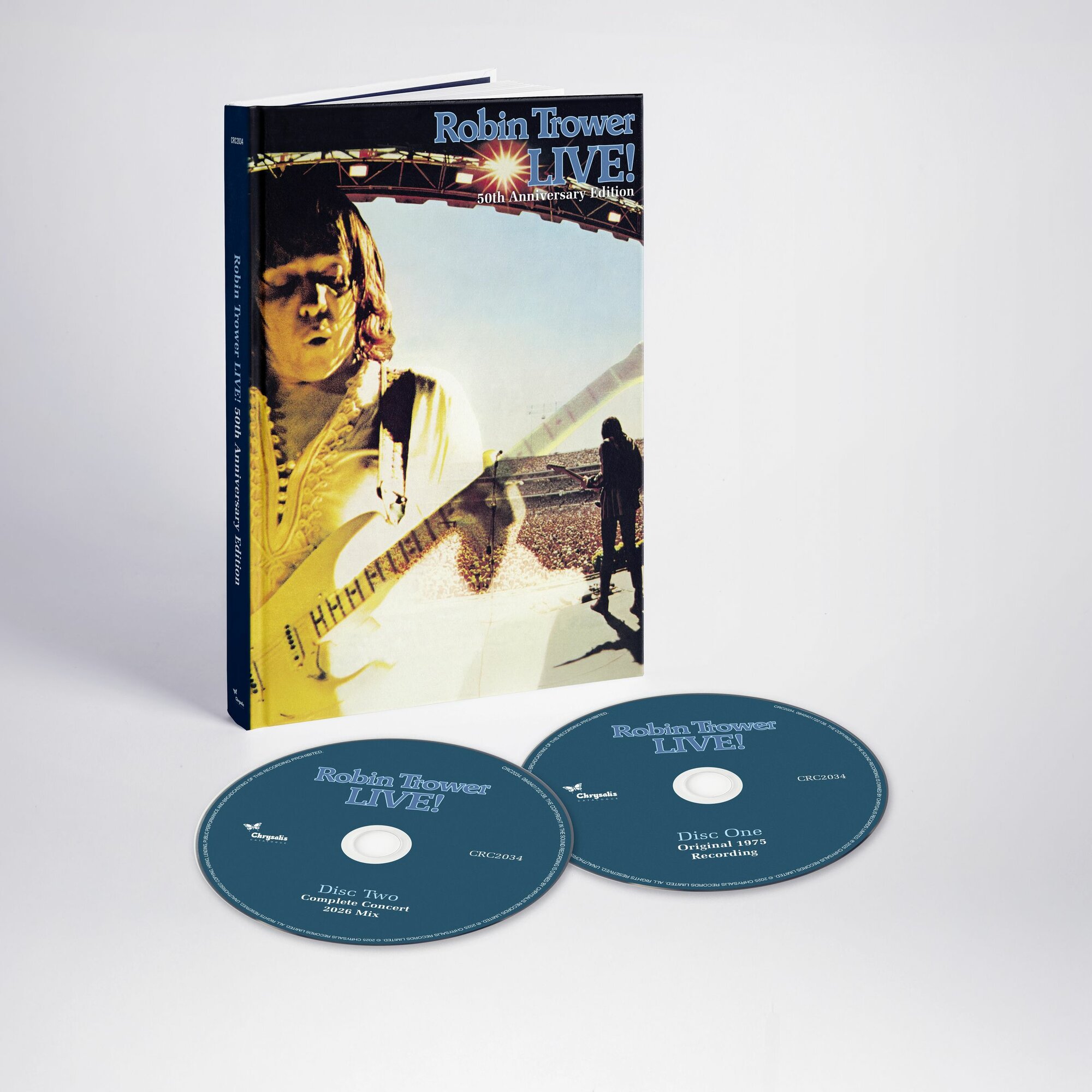Компакт-диск Robin Trower - Robin Trower Live! (50th Anniversary Edition) (2 CD) (1 CD)