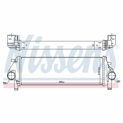 Интеркулер Nissens 961238 для Jeep Grand Cherokee IV