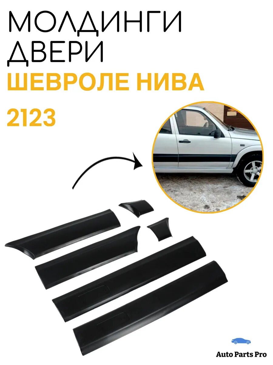 Молдинг дверей на Нива Шевроле 2123
