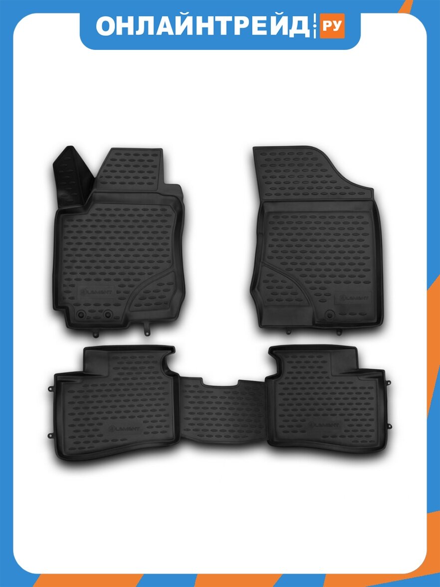 Коврики 3D в салон Element для HYUNDAI i30 2007-2012, полиуретан, 4шт
