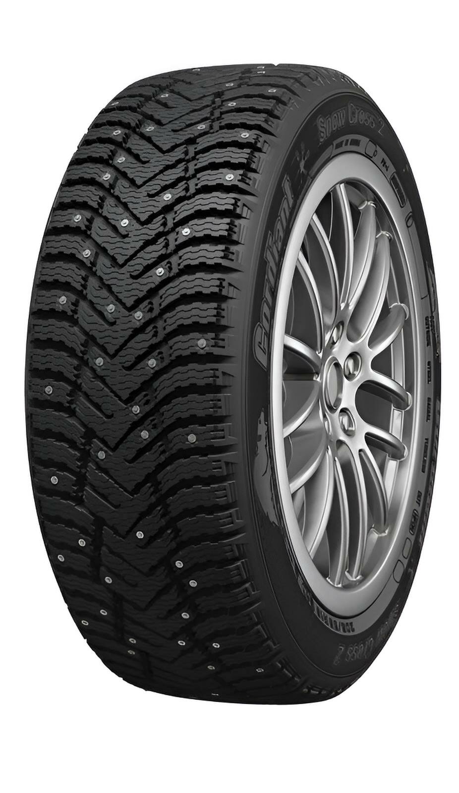 Шина Cordiant Snow Cross 2, 175/70, 13", шипованная, индекс скорости T