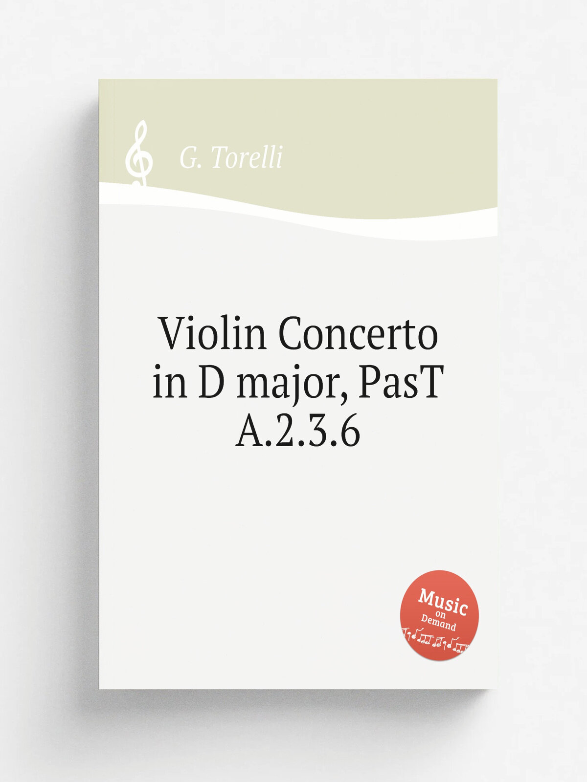 Violin Concerto in D major, PasT A.2.3.6 | G. Torelli | Репринт