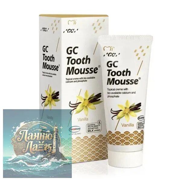 Зубной гель Тус Мусс (Tooth Mousse), для снижения чувствительности, 40г, Ваниль,