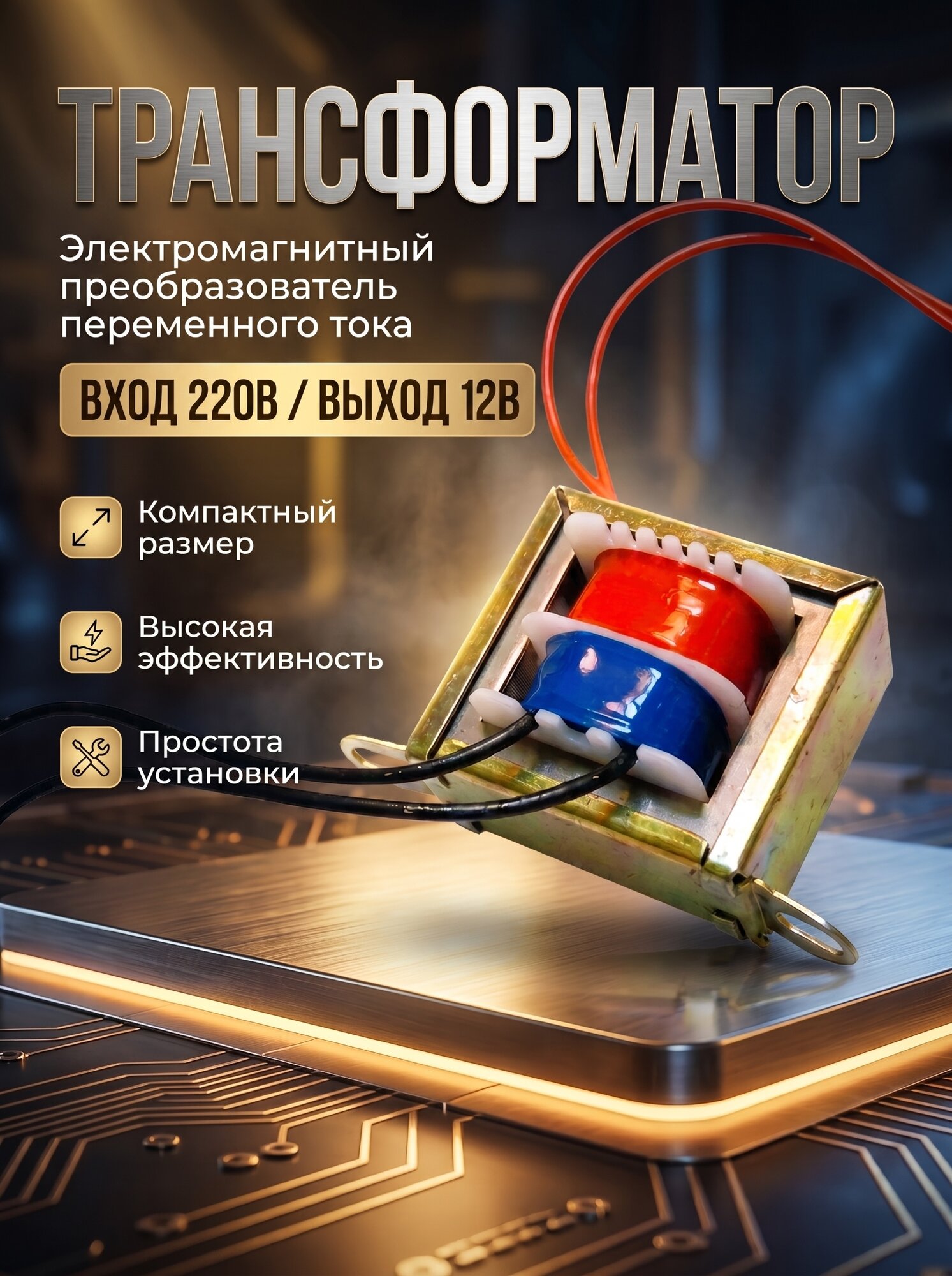 Электромагнитный преобразователь переменного тока