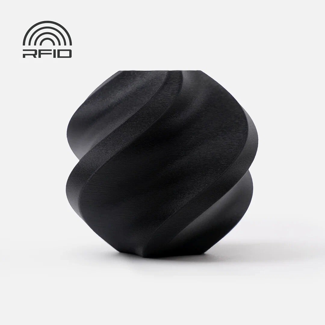 Пластик PLA Matte Charcoal - на катушке Bambu Lab для 3D принтера, 1кг