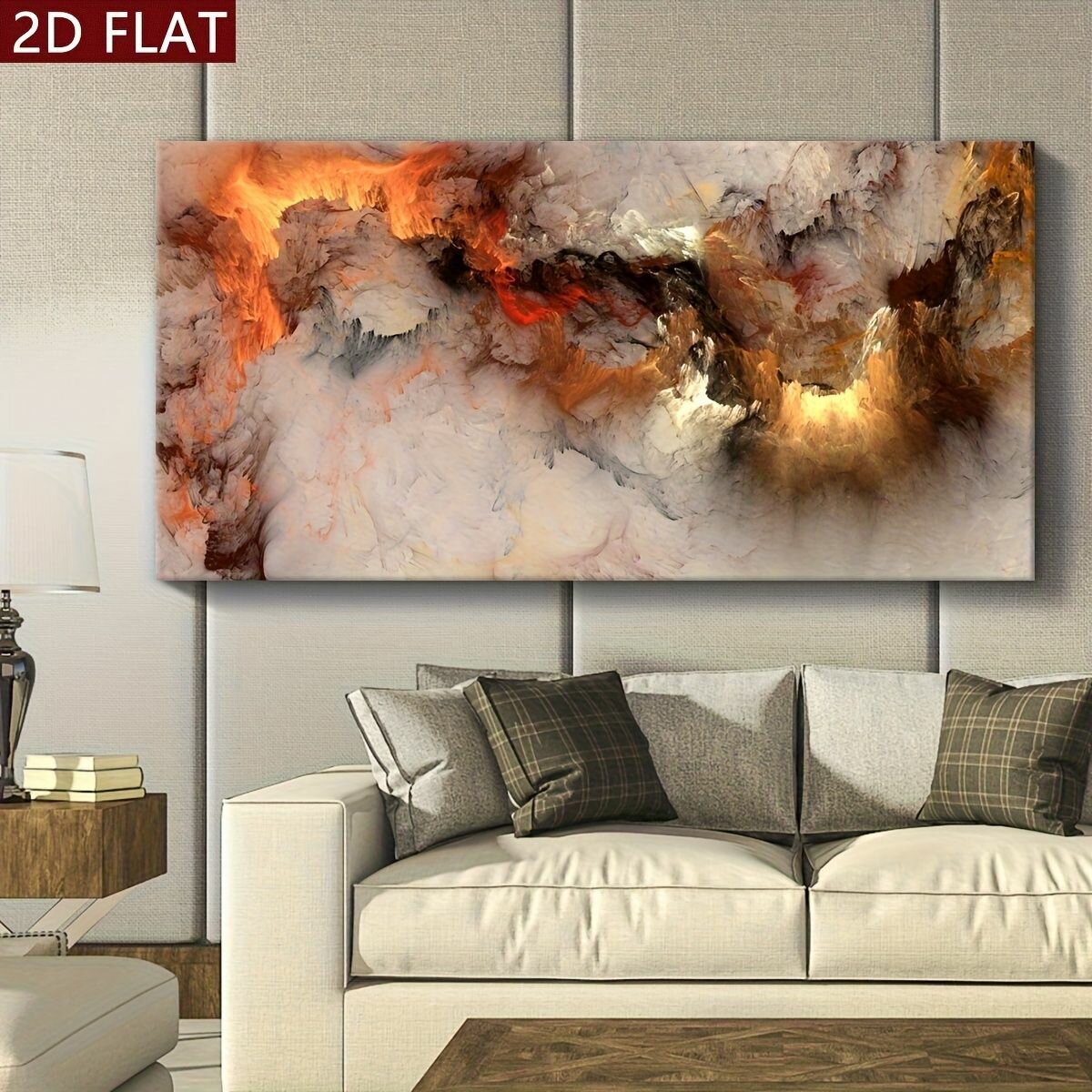 1 картина на холсте размером 30x60 см "Красочные абстрактные грозовые облака", настенный постер и принт, картина для гостиной, спальни, столовой, офиса (без рамы).