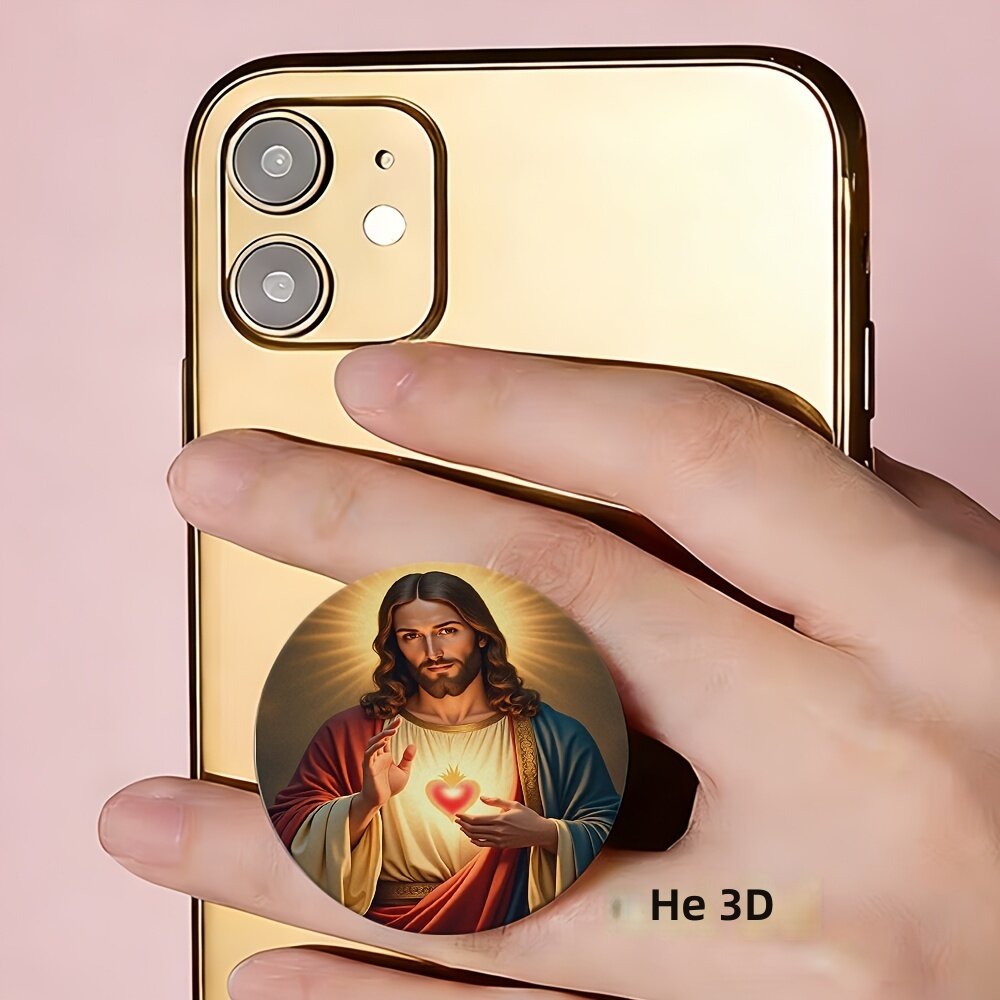 2D Складная подставка для смартфона в стиле Sacred Heart, современный стиль
