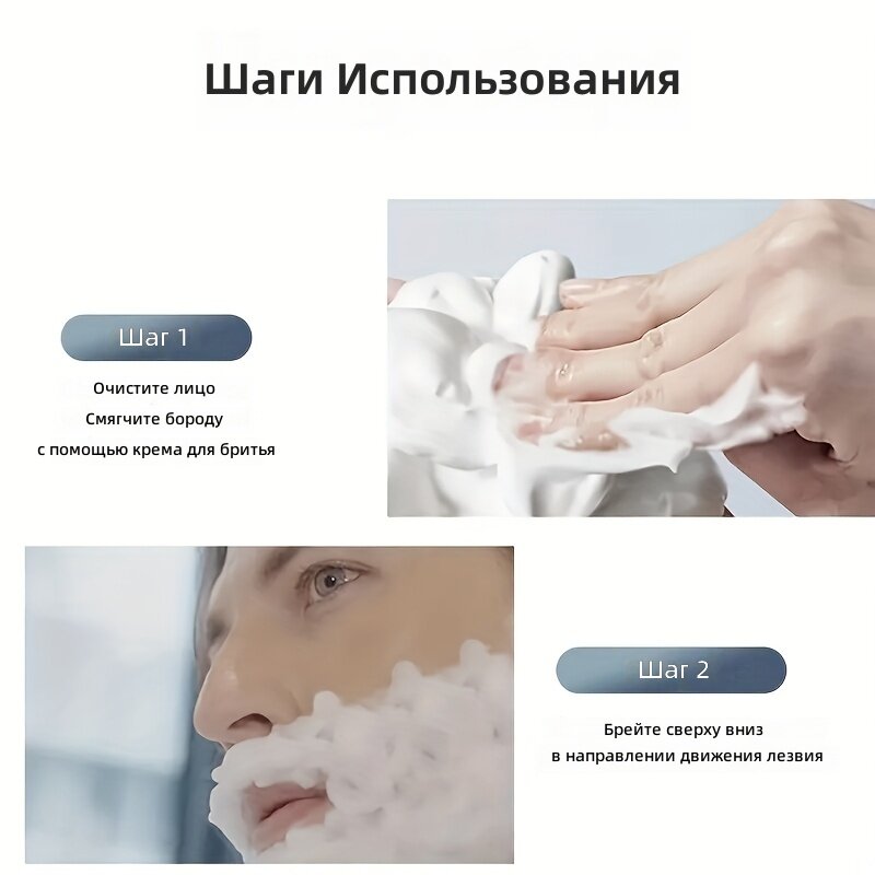 Женская ручная бритва с 6-слойным лезвием и нескользящей рукояткой, комплект: 1 рукоятка + 12 лезвий