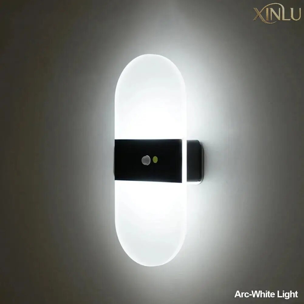 Беспроводной настенный светильник, Oval-White Light, Белый