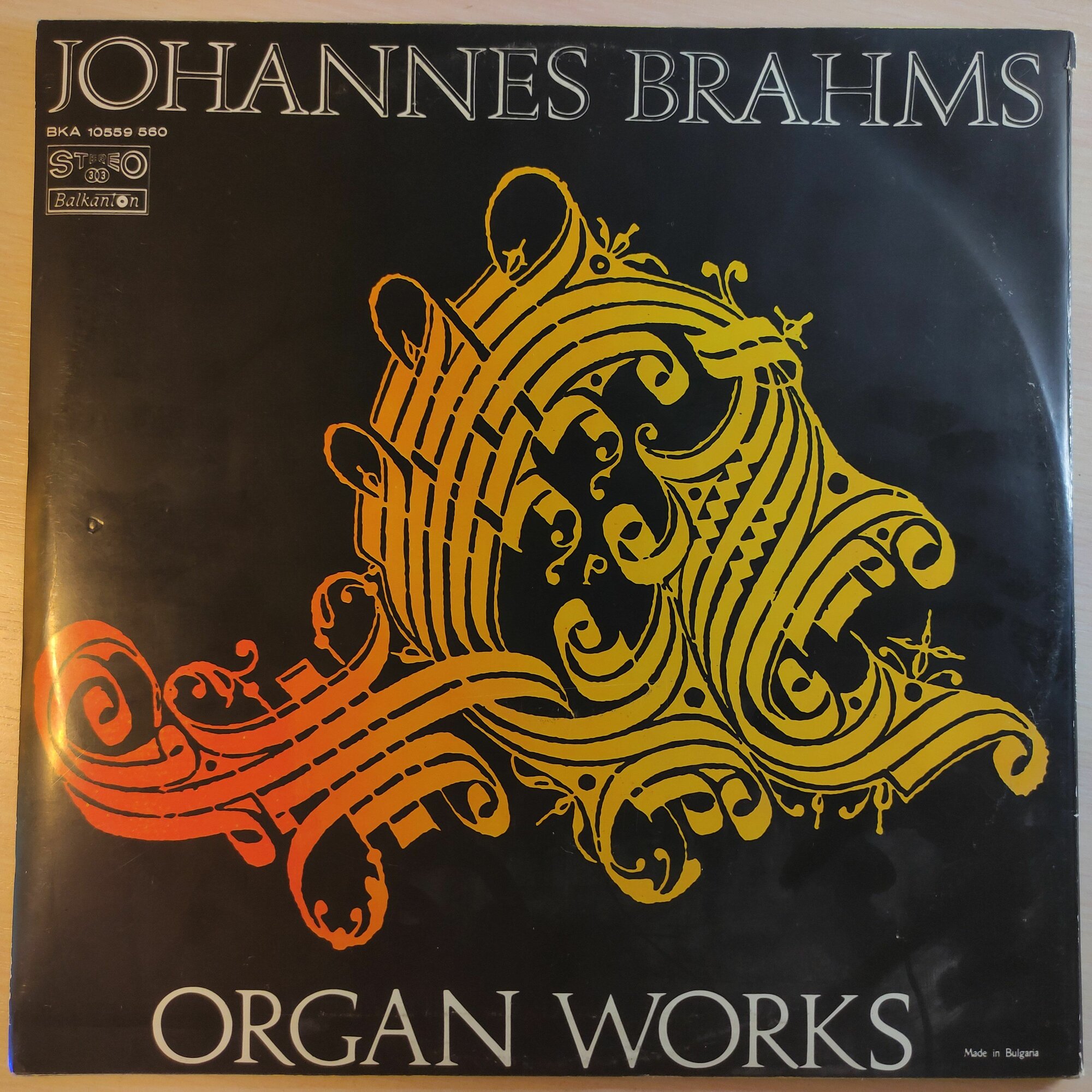 Комплект Виниловых пластинок "M". 2LP12". Johannes Brahms: Organ Works. Полуглянец. Редкость.