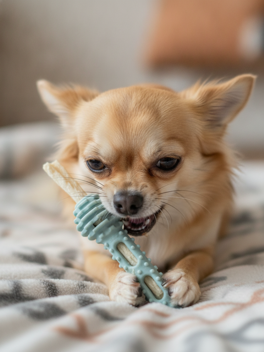 Игрушка для чистки зубов Japan Premium Pet и держатель для лакомств собак