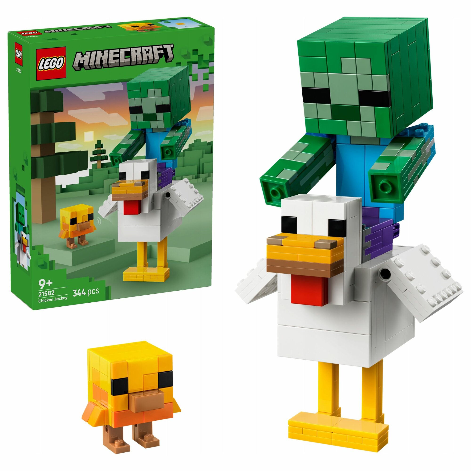 Конструктор LEGO MINECRAFT - Куриный наездник, 344 эл. - Лего Майнкрафт 21582