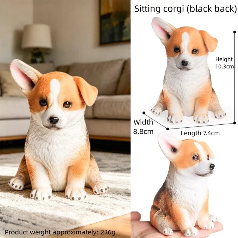 Фигурка корги сидя, Sitting Corgi A, 10.3см