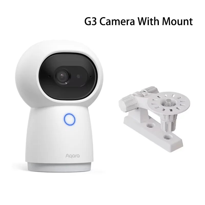 Умная камера Aqara G3 Smart Camera Hub Gateway Edition с Wi-Fi 2.4/5 ГГц, распознаванием на базе ИИ, 2K HD, обзором 360 градусов, для приложения HomeKit