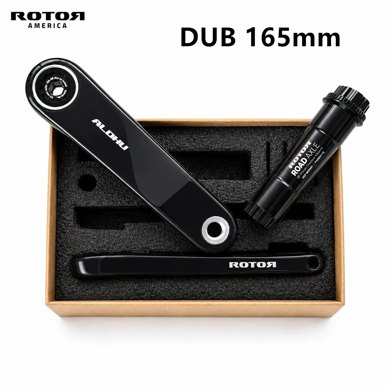 ROTOR ALDHU карбоновые шатуны 30 мм DUB Crank 165mm