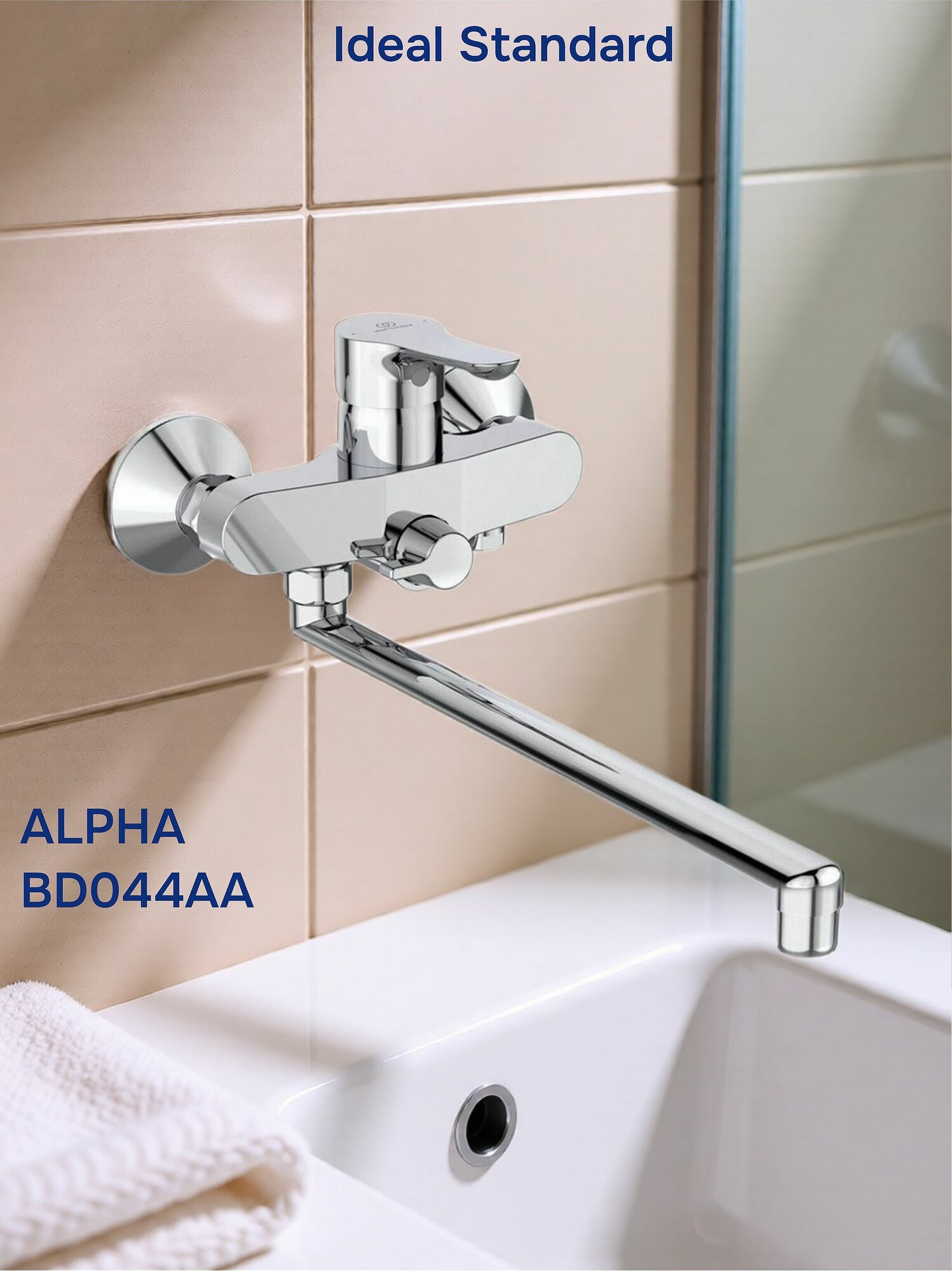 Смеситель для ванны Ideal Standard (vidima) ALPHA BD044AA переключатель на душ кран-букса