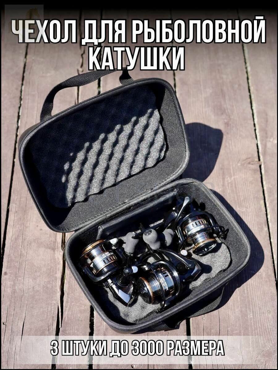 Жесткий чехол премиум для катушки рыболовной, размер L
