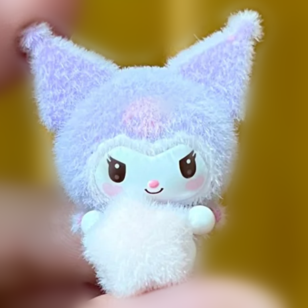 Оригинальная серия Sanrio Furry Little Baby: плюшевая игрушка-сюрприз Hello Kitty, флокированная кукла, фигурка,