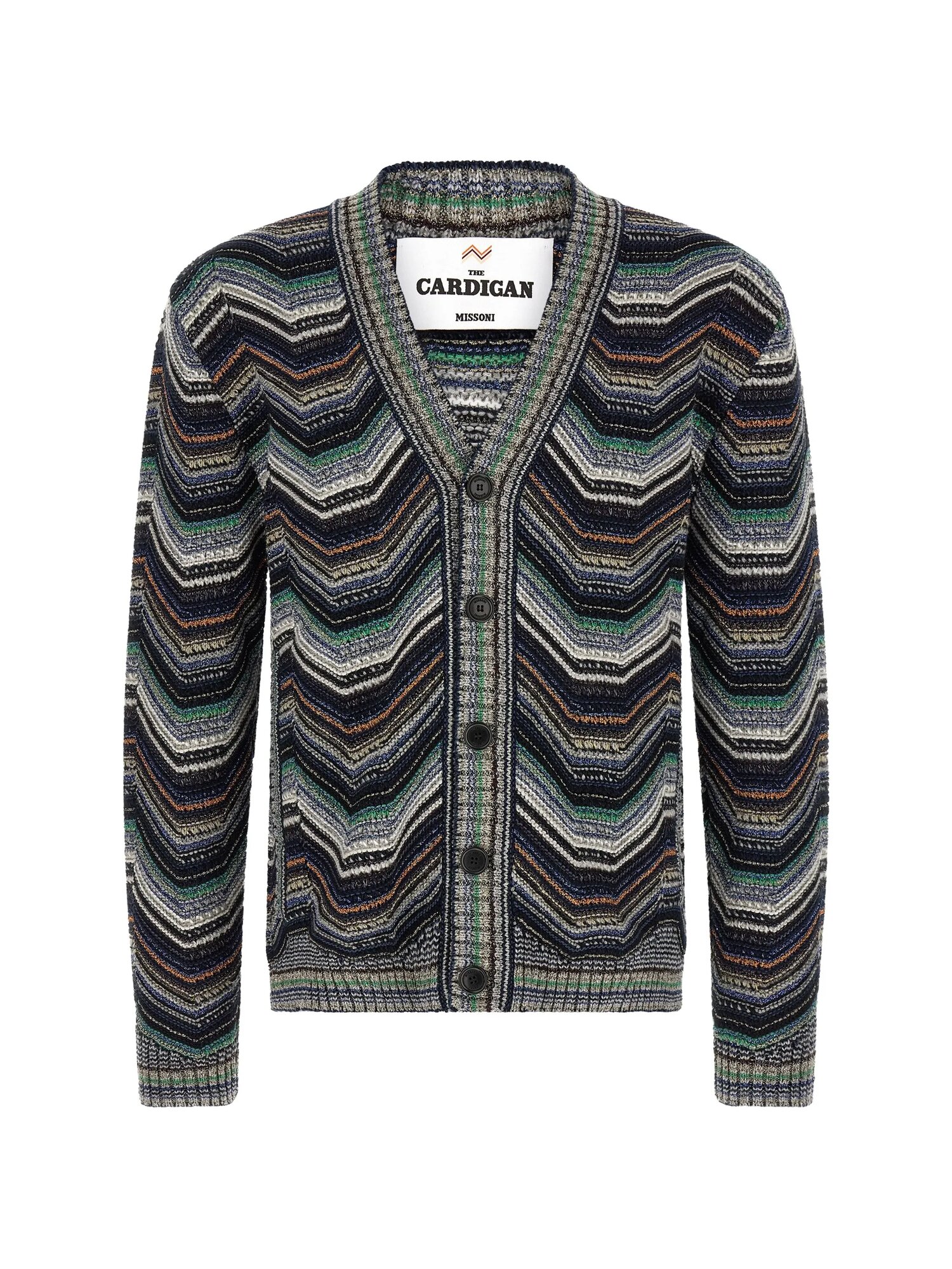 Кардиган Zigzag-knit V-neck cardigan
