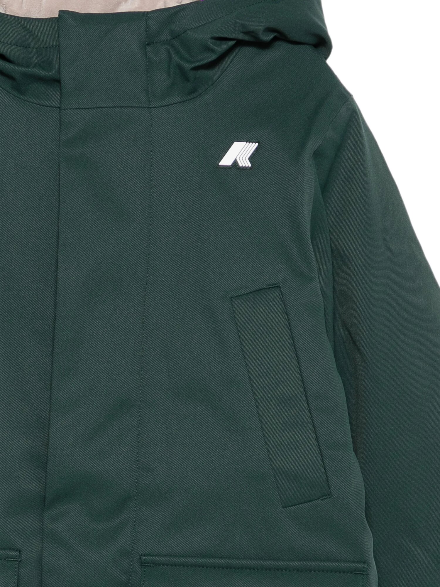 Куртка K-WAY P. Jacko Marmotta hooded logo-patch jacket, размер 14 лет, 8947 зеленый — фото 1