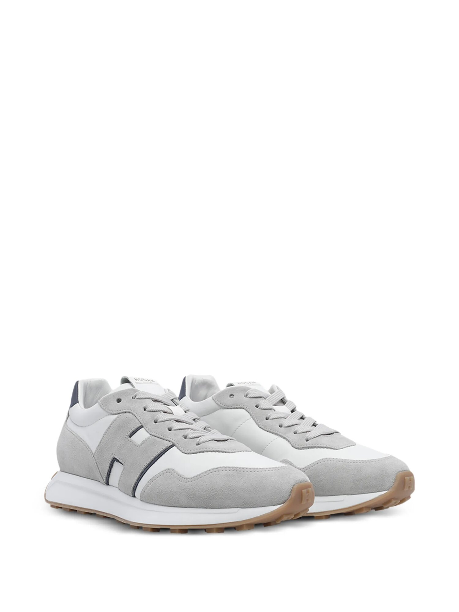 Кроссовки Hogan H601 logo-patch leather sneakers, размер 8,5 UK — фото 1