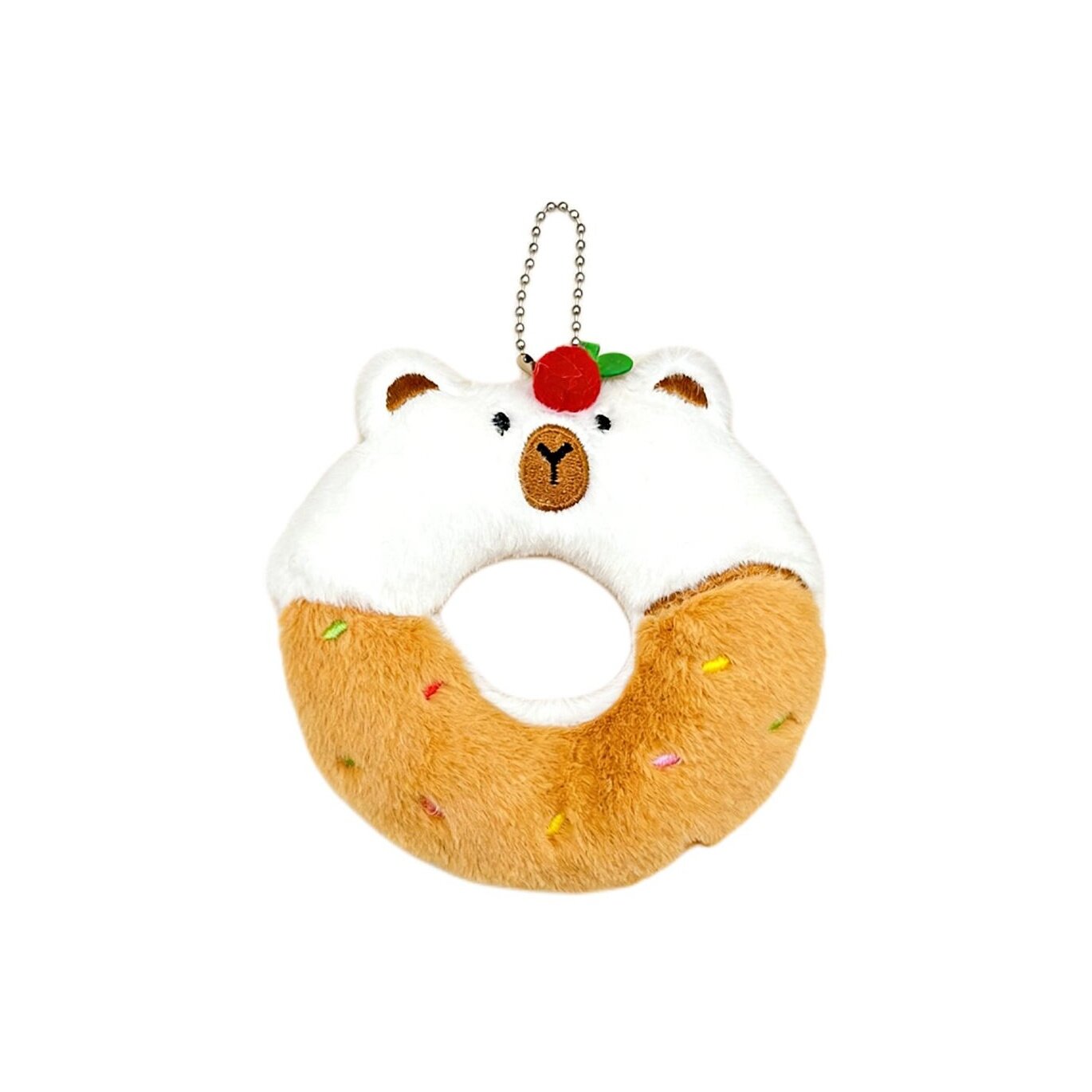 MENGO Cute and Adorable Cute и Adorables Капибара Стиль Пончик Уют и Гармония Плюшевые Брелки H11,5см
