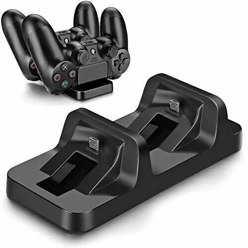 Зарядная станция для джойстика контроллера Dual Charging Dock Док Станция черная