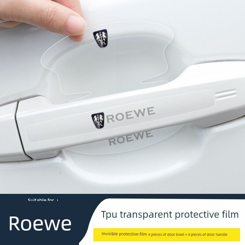 TPU прозрачная пленка для защиты ручек дверей 8 шт. с дизайном нового Roewe для моделей RX3 RX8 RX5 Plus