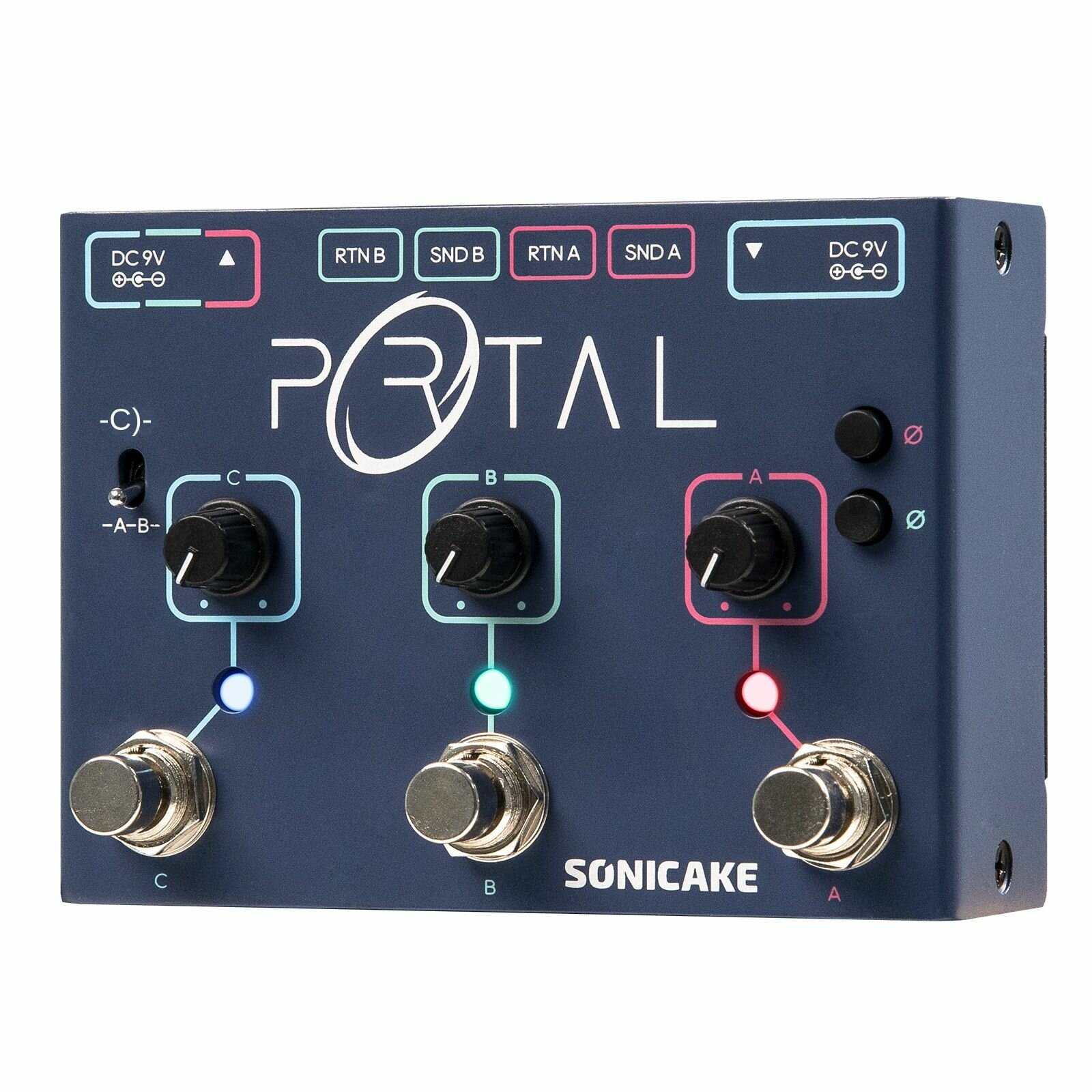 SONICAKE Portal Active Signal Mixer, Analog Line Selector, ABY&FX Loop 3-канальный педальный додж-футсвитч с множеством эффектов