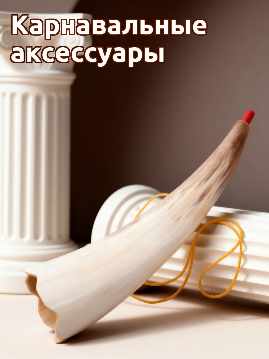 Рог Викинга Для Пиратского Костюма И Ролевых Игр Аксессуар Для Хэллоуина 31.00X8.00X7.00Cm