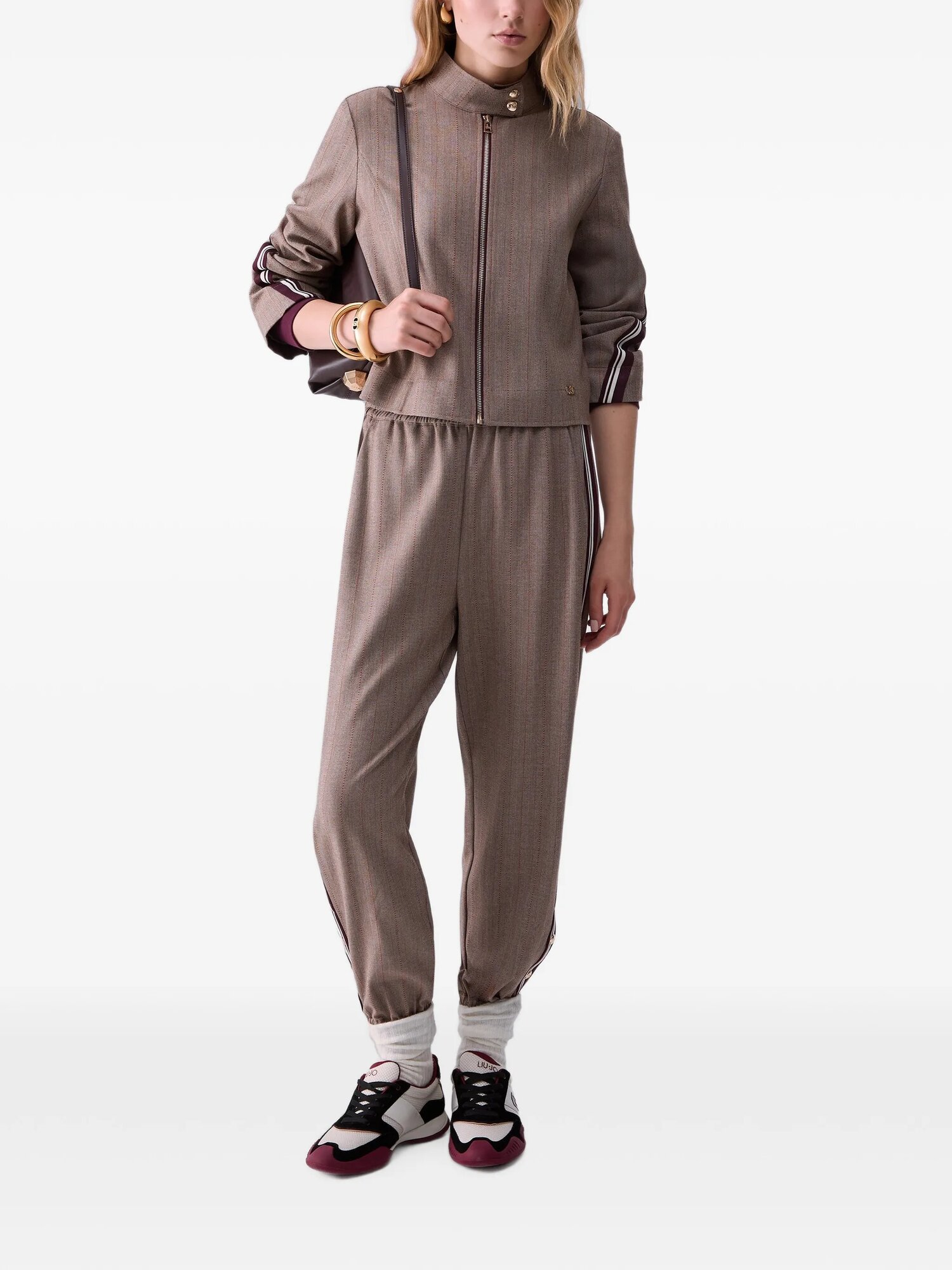 Брюки LIU JO Jogging pants with side tape, размер 2XL — фото 1