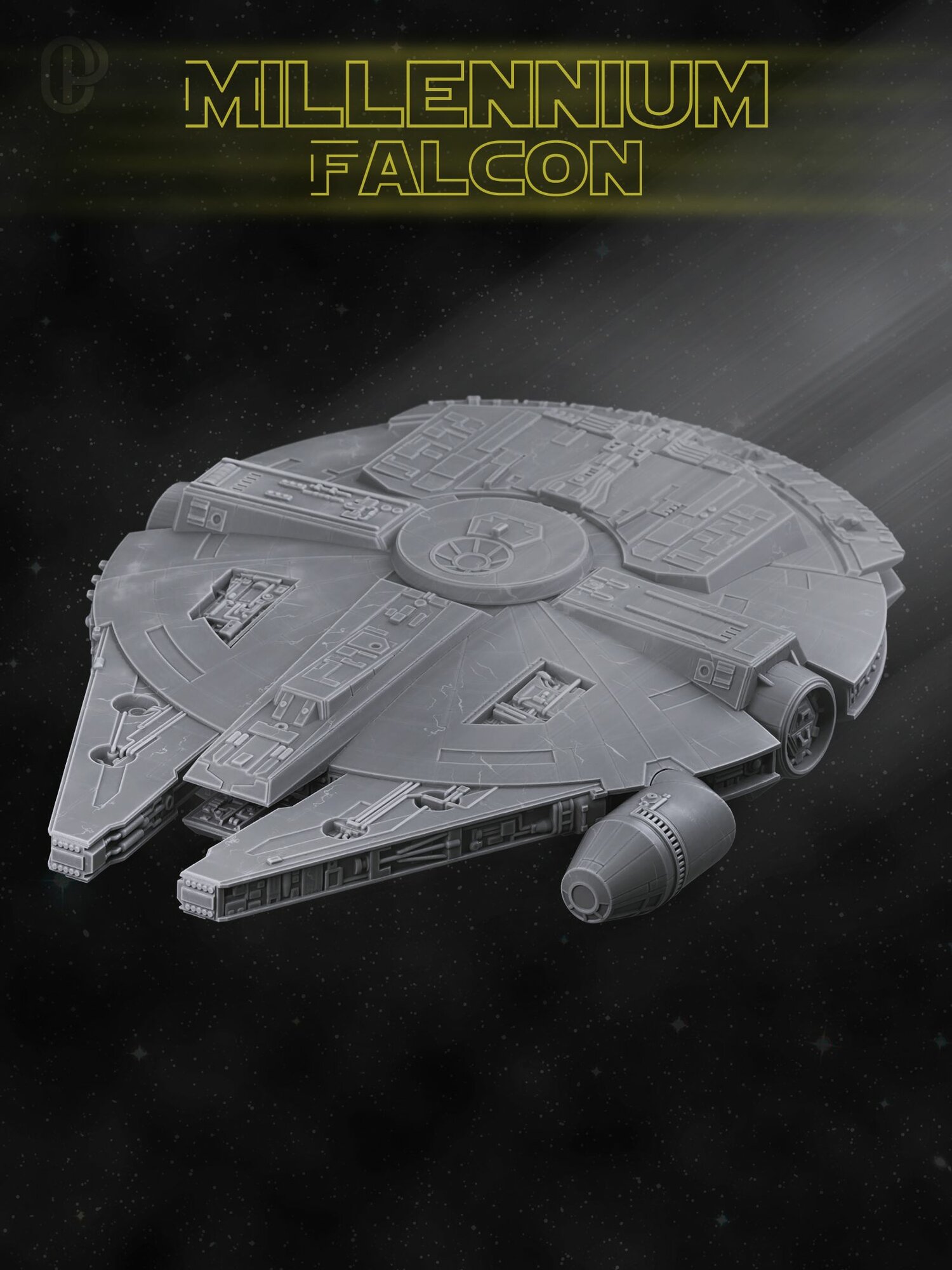 Миниатюра Cокол Тысячелетия / Millennium Falcon - Star Wars (40мм)
