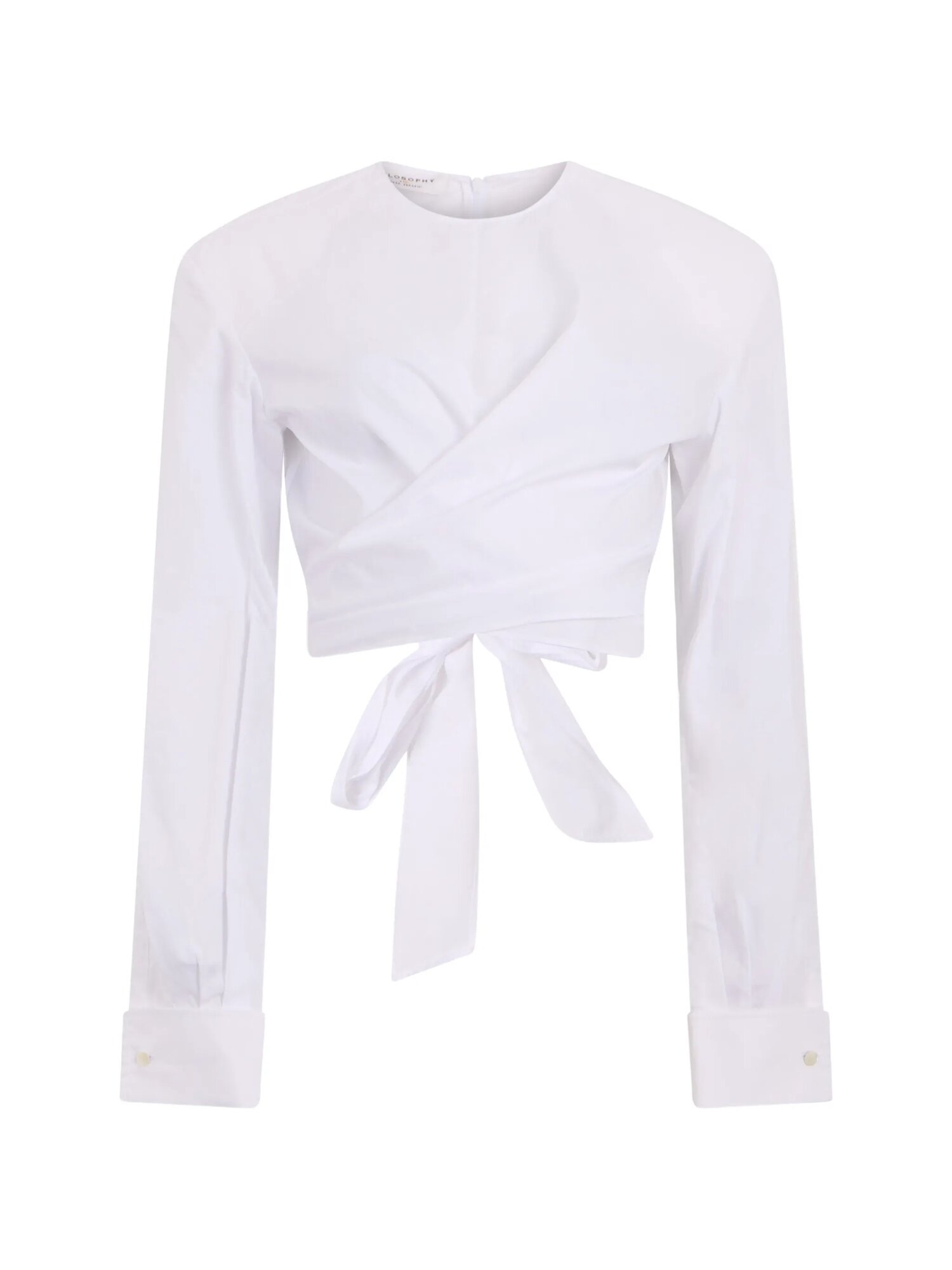Топ Cropped wrap-style top