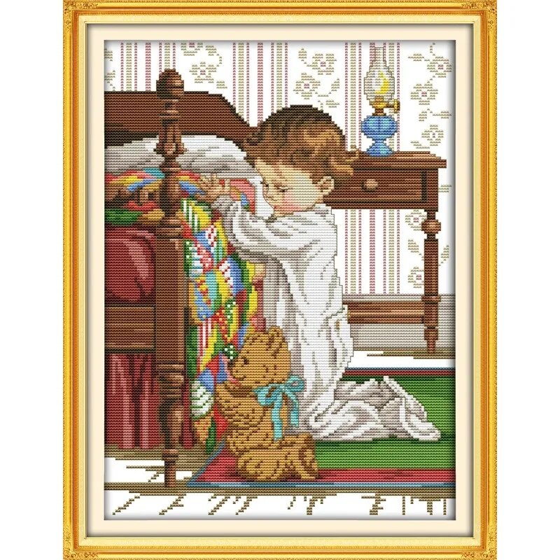 Набор для вышивки крестом 14ct unprint canvas
