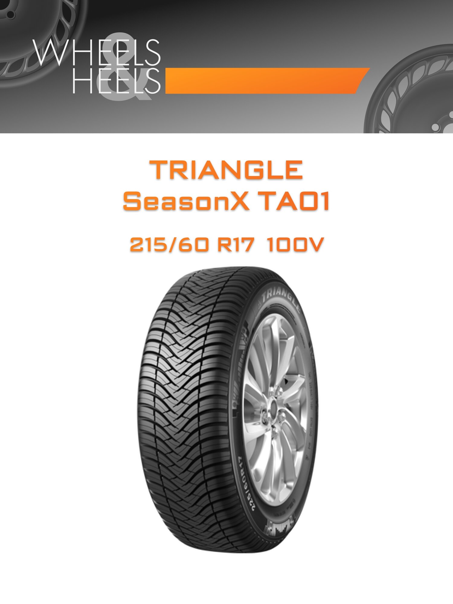 Шина автомобильная Triangle SeasonX TA01 215/60 R17 100V XL ALLSEASON, всесезонная, универсальная